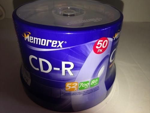 MEMOREX CD-R 50 PACK 52X 700MB 80MIN NEW SEALED | eBay