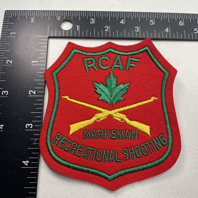 Vtg RCAF MARKSMAN RECREATIONAL SHOOTING Gun Shooting Patch 32D6 | eBay