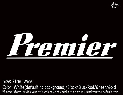 Premier Stickers Reflective Logo Decals 21CM Sign Sticker 1980s Best ...