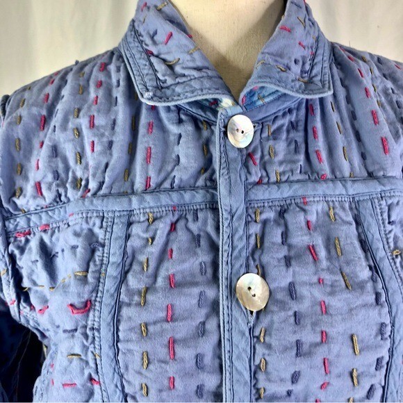 Parsley & Sage reversible quilted jacket coat cotton size Medium | eBay