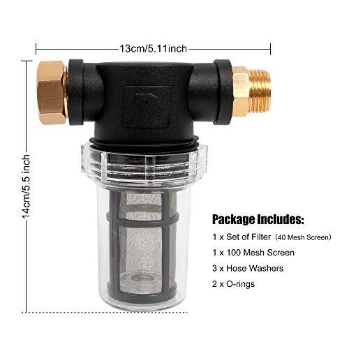 Garden Hose Filter For Pressure Washer Inlet Water Sediment Filter ...