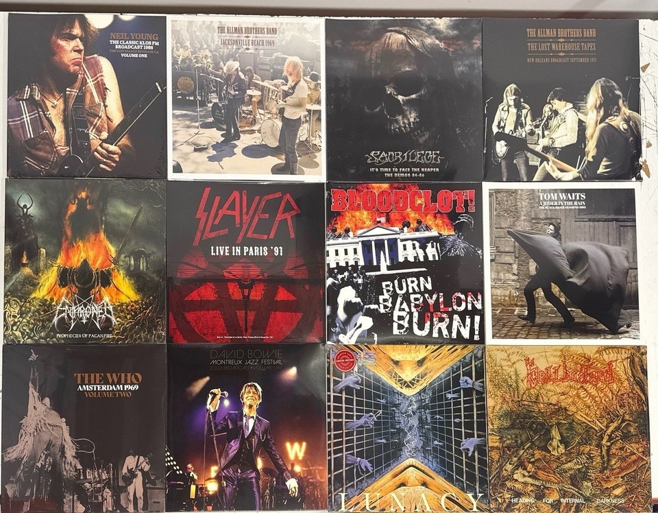 MIXED VINYL JOB LOT X 50 UNITS NEW SEALED WHOLESALE BULK HEAVY METAL ...