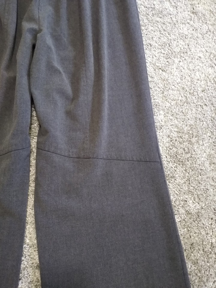 Y2K Pants Vintage 90s Slacks Gray Grey Unique Trousers Straight Wide ...