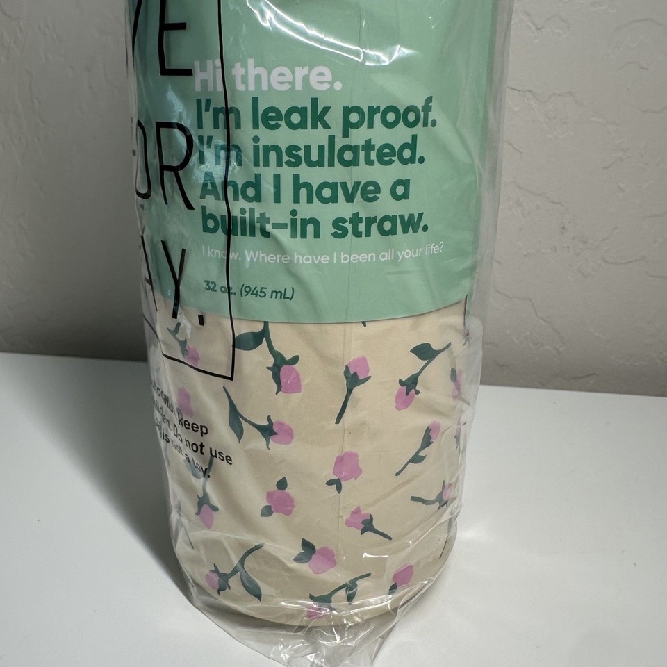 NEW AUTHENTIC Owala UO Exclusive Tea Time Floral FreeSip 32oz Water ...