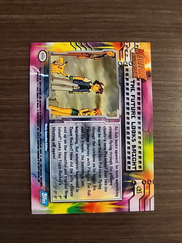 Pokémon Topps Movie Animation Edition #41 The Future Looks Bright! Blue ...