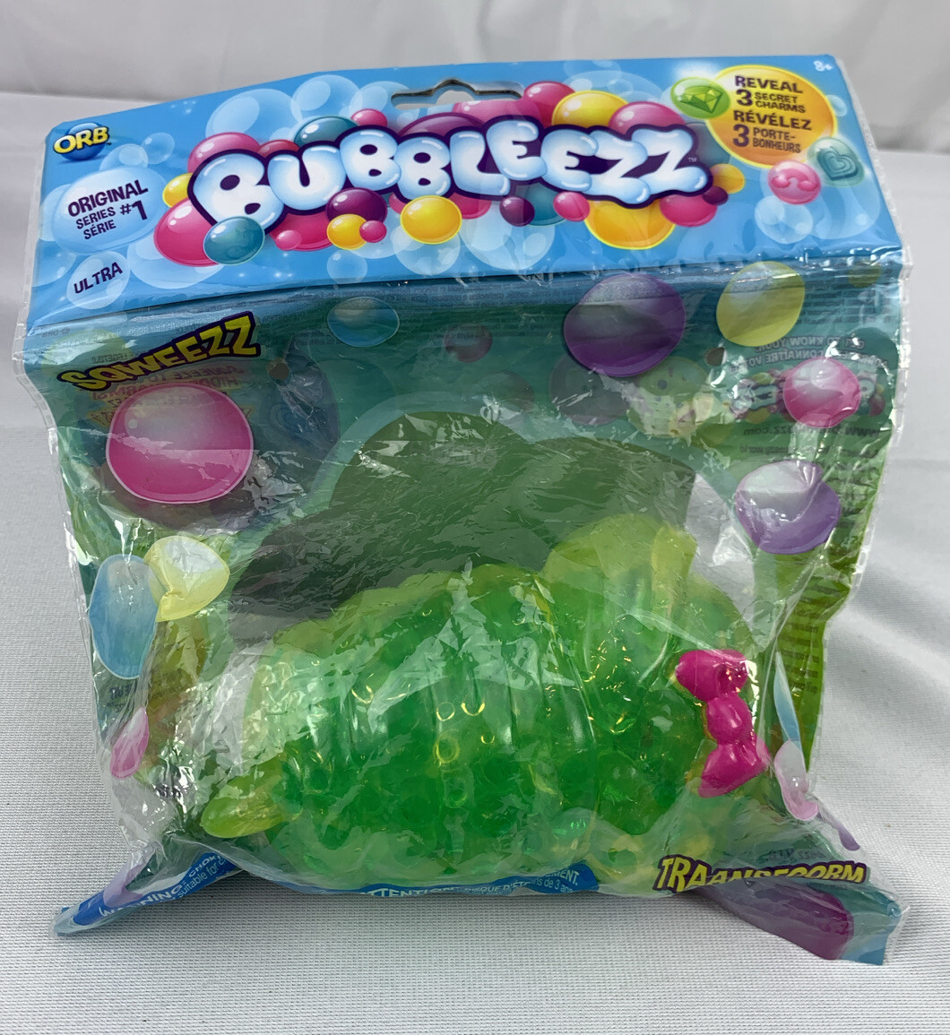 ORB Bubbleezz Super Squishies Jelly Green Casey Caterpuppy Secret Charm ...