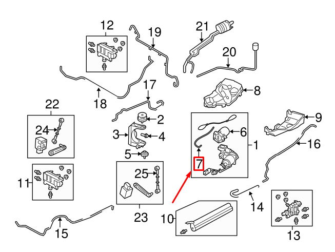LR Range Rover Sport L320 Luftfederung Kompressor Leitung RQB500491 NEU ...