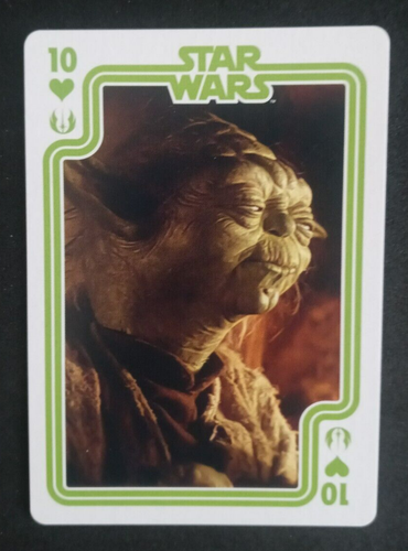 Disney Star Wars Yoda Playing Card Yoda 10 Hearts | eBay