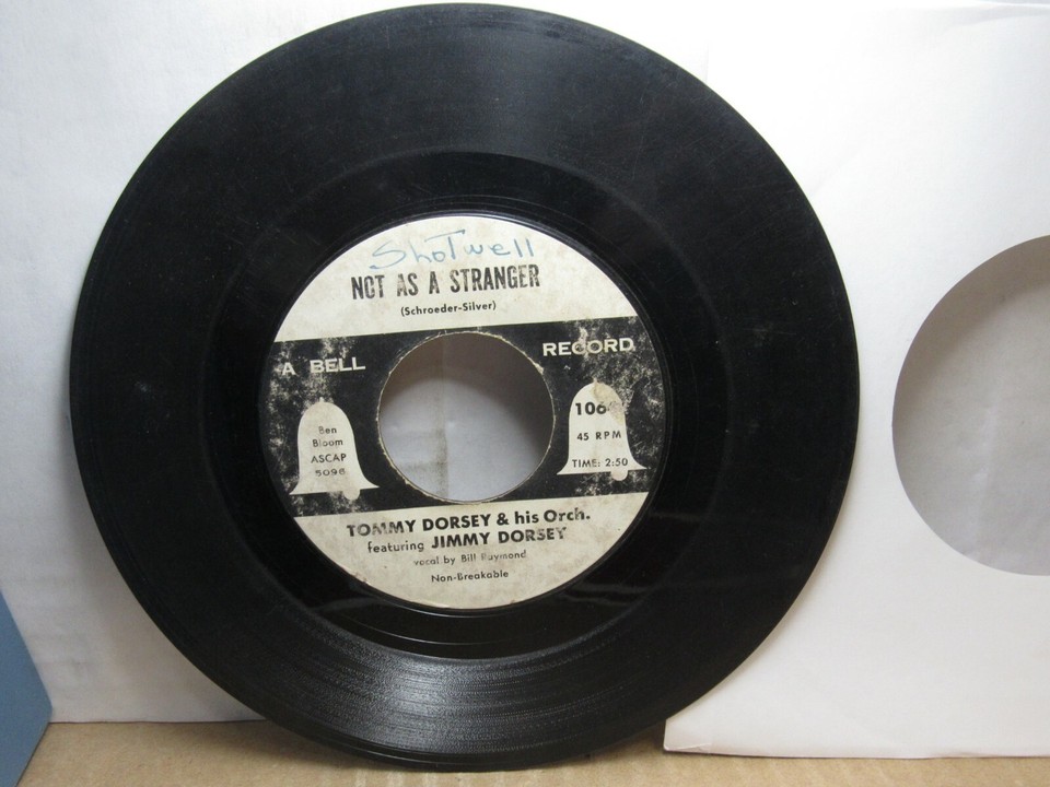 Old 45 RPM Record - Bell 1064 - Tommy Dorsey - Papa Loves Mambo / Not ...