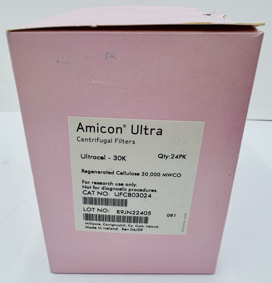 Millipore UFC803024 Amicon Ultra-4 Centrifugal Filter Unit Ultracel-30K ...