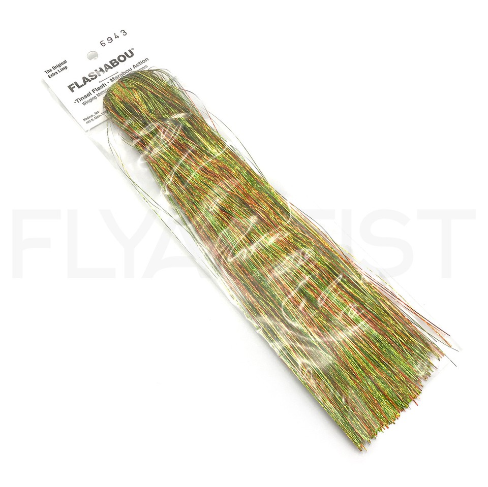 HOLOGRAPHIC FLASHABOU - Fly Tying Flash Material Musky Bucktail - 25 ...