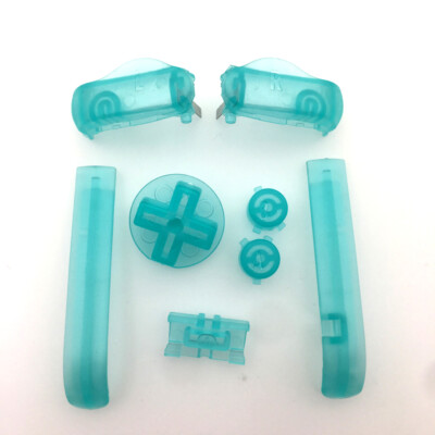 GBA Luminous / Glow Clear Green A B / L R D-Pad Buttons kits Game Boy ...