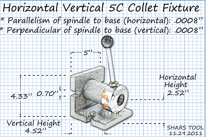 5c Collet Holder 5C Horizontal-Vertical Angle Collet Holding Fixture 5 ...