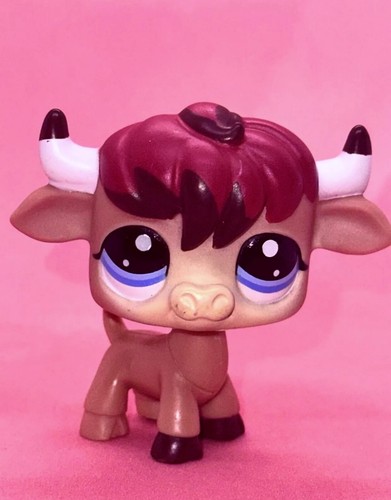 LPS Hasbro EU Exclusive Red Bull Cow #2522 - Authentic Littlest Pet ...