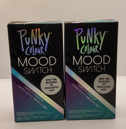 2 Punky Color Mood Switch Heat Activated Hair Color Change Dye Purp 2 ...