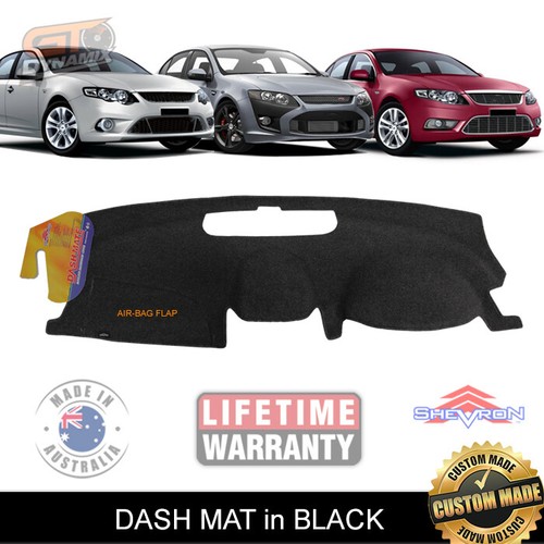 BLACK DASH MAT FORD Falcon FG FPR GT F6 Turbo 'TOUCH SCREEN' 1/2015-17 ...
