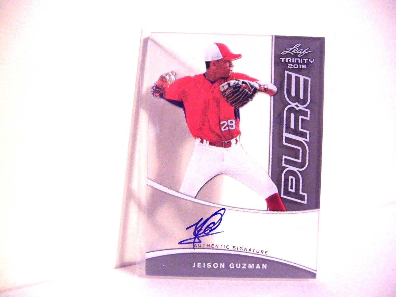 JEISON GUZMAN 2015 Leaf Trinity Auto Pure Rookie Autograph KC Royals ...