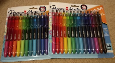 2 packs Paper Mate InkJoy GEL Assorted Colors 0.7m Medium Point Gel ...