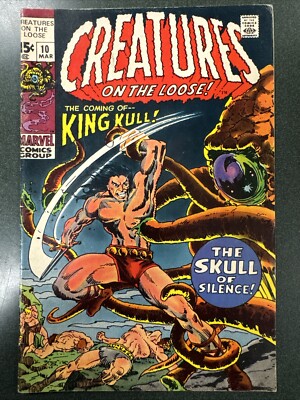 Creatures on the Loose #10 (Marvel, 1971) 1st Appearance King Kull ...