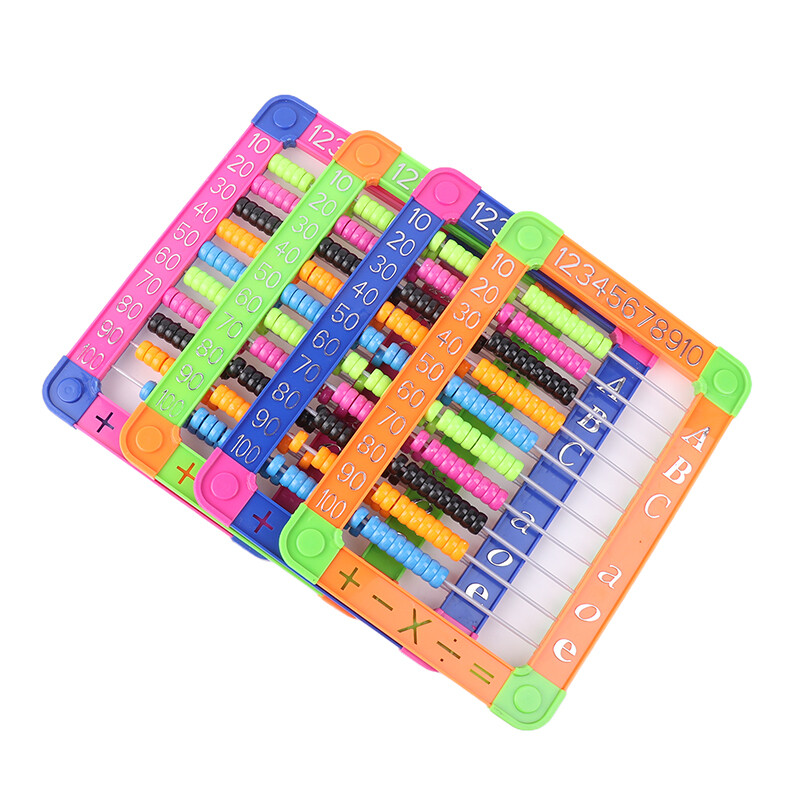 Counting Frame Educational Toy Math Counters Kid Playsets Toy Abacus ...