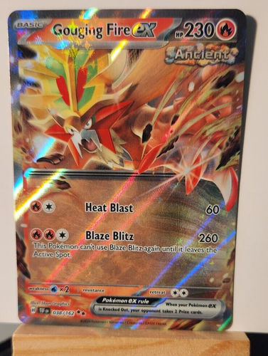 Gouging Fire ex 038/162 Double Rare SV Temporal Forces Pokemon English ...