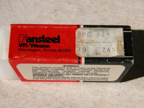 Carbide Lathe Inserts 1/2" VR/Wesson Fansteel CNC SPG 424 2A5 1 10pc | eBay