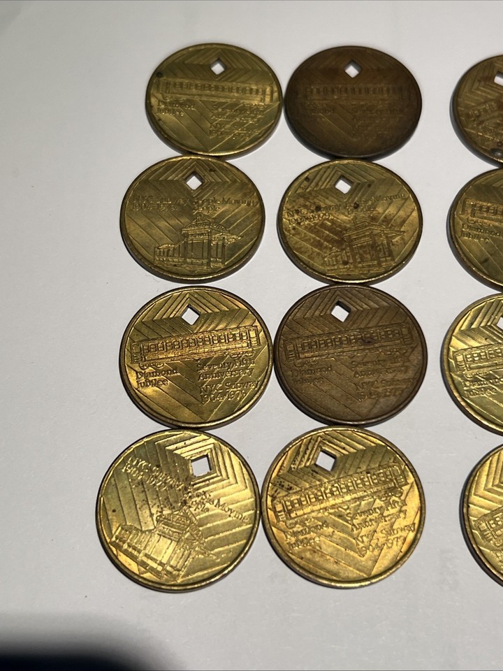 LOT of 23 1979 Vintage New York City Subway Tokens 75th Anniversary ...