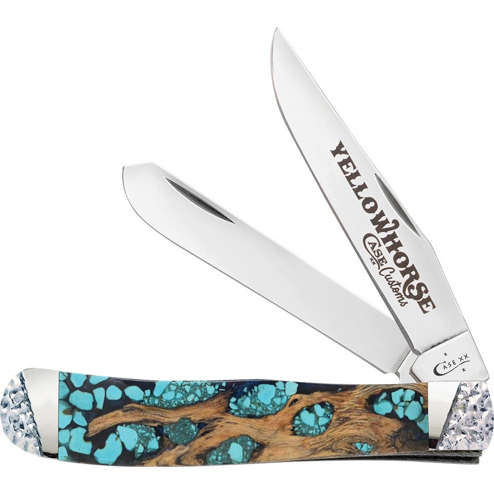 CASE XX POCKET KNIFE TRAPPER - CHOLLA CACTUS/TURQOISE - YELLOWHORSE ...