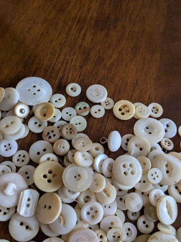 VTG Buttons Approx. 100 Various Shell See Pics for Details P35M | eBay