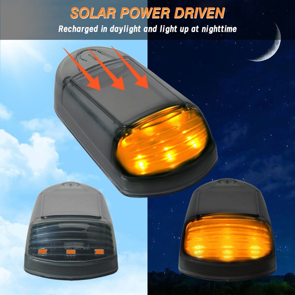 LED Wireless Solar Powered Cab Lights Top Roof Light For Off-road ...
