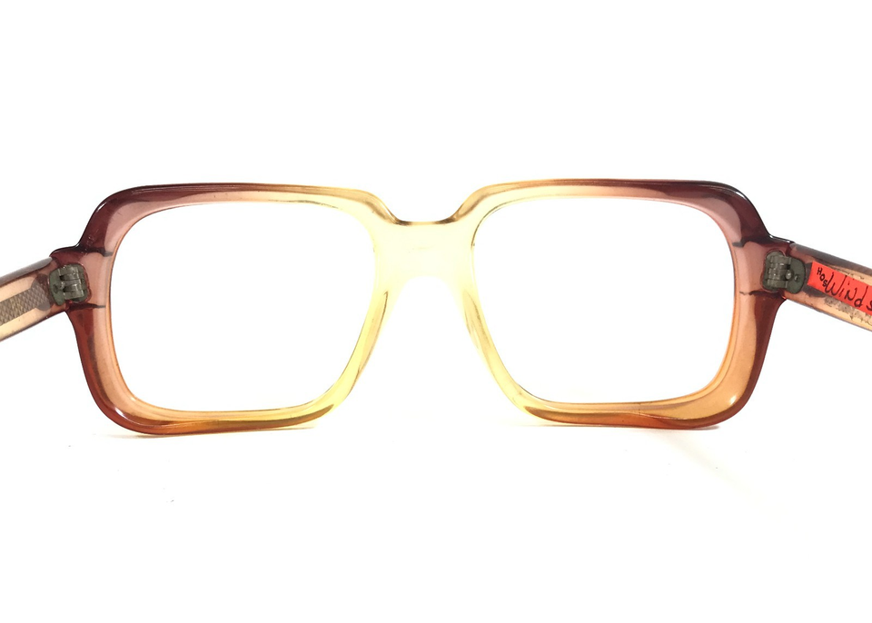 Vintage Windsor C Eyeglasses Frames Brown Orange Yellow Fade Square 52 ...