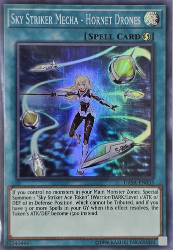 A829 YUGIOH SPELL CARD SKY STRIKER MECHA - HORNET DRONES DASA-EN033 | eBay