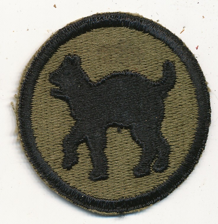 81st Infantry Division patch OD green back real WWII make | eBay