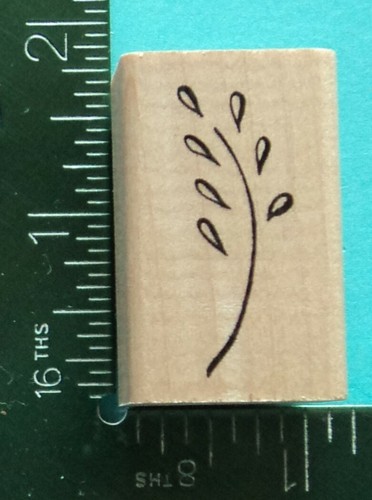 LEAFY BRANCH Rubber Stamp Summer Garden Tree | eBay