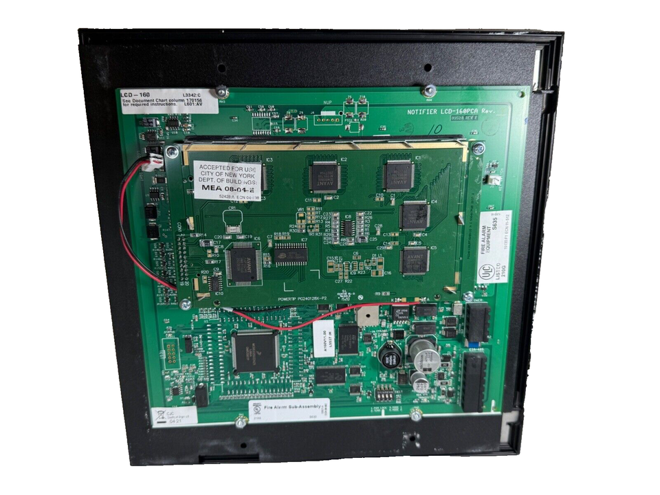 NOTIFIER LCD-160 Fire Alarm Control Panel Annunciator | eBay