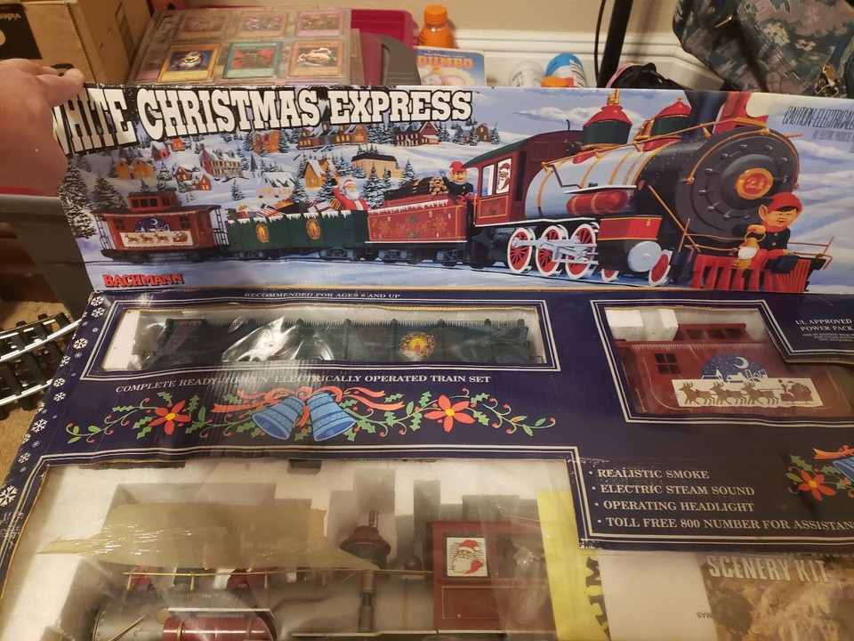 G Scale Bachmann Big Haulers White Christmas Express Locomotive Train ...