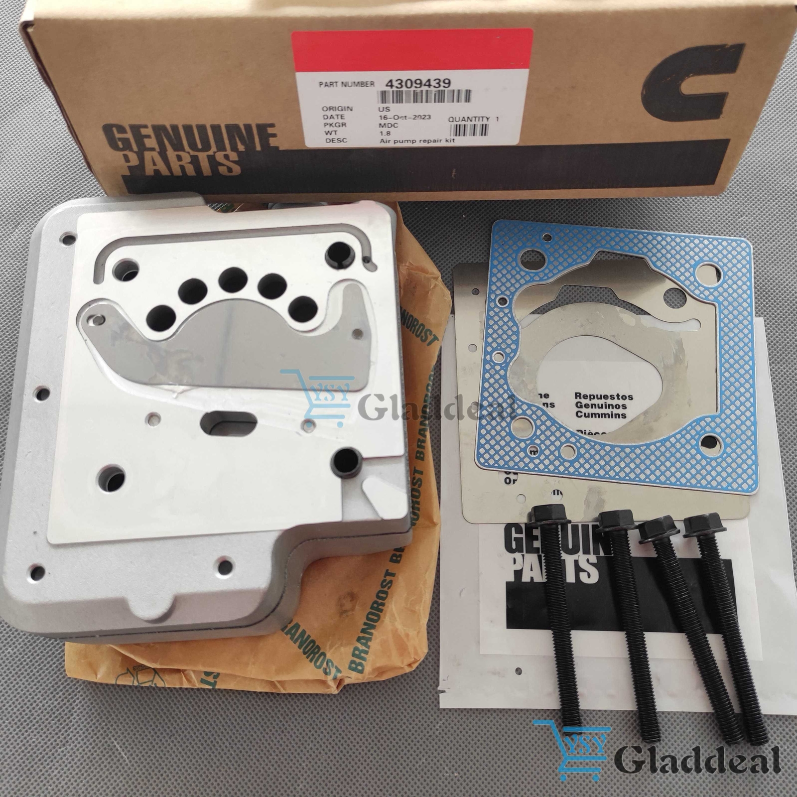 Air Compressor Cylinder Head For Cummins Wabco S21434 replace ...