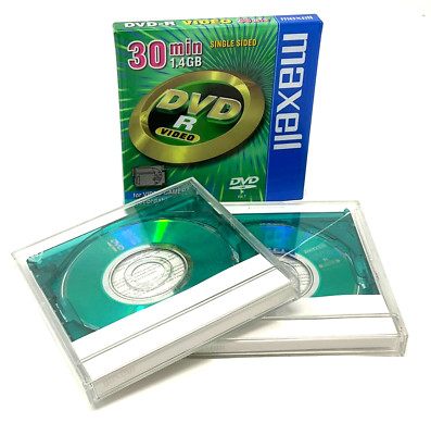 SONY HandyCam Maxwell DVD-R 30 Min 1.4 GB Disc Discs Lot of 3 - UNUSED ...