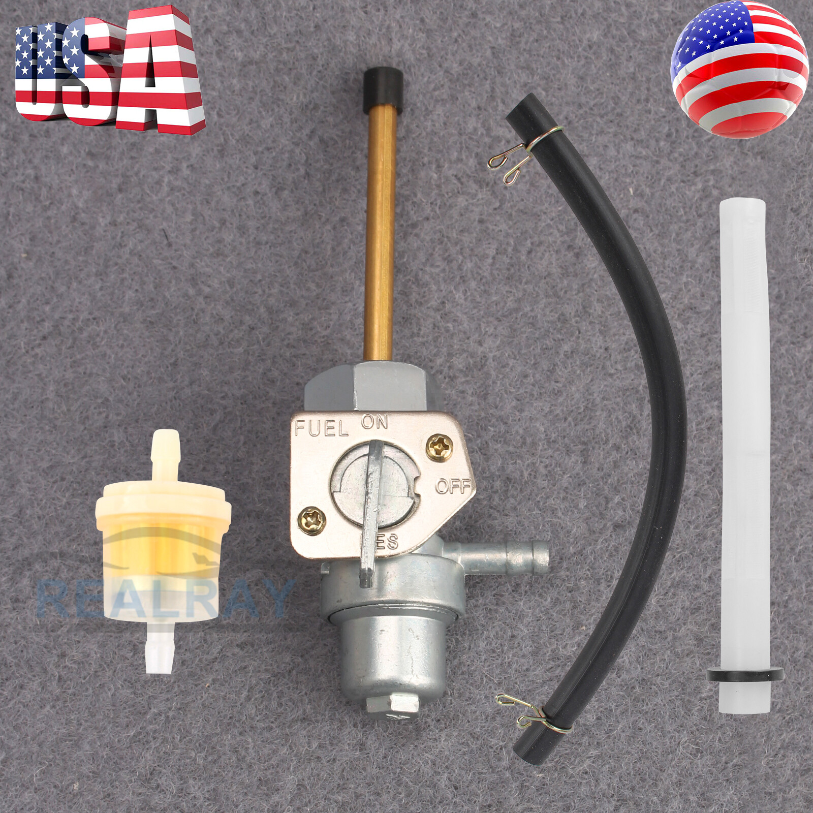 New Fuel Petcock Valve Gas Tank Shut Off Switch For Honda TRX250 TRX300 ...