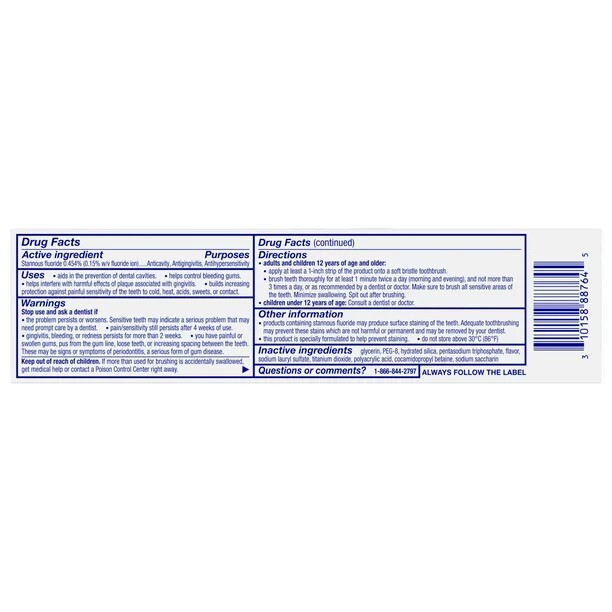 Sensodyne Sensitivity & Gum Sensitive Toothpaste for Gingivitis ...
