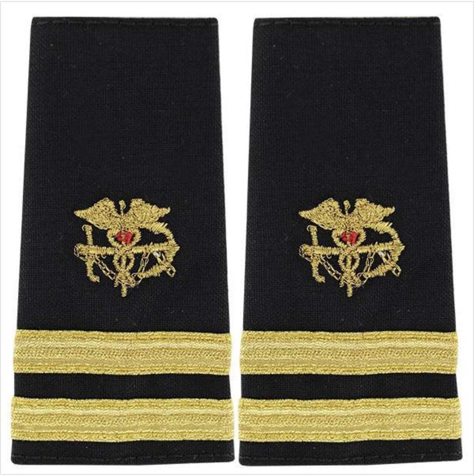 GENUINE U.S. PUBLIC HEALTH SERVICE PHS SOFT SHOULDER MARK: LIEUTENANT ...