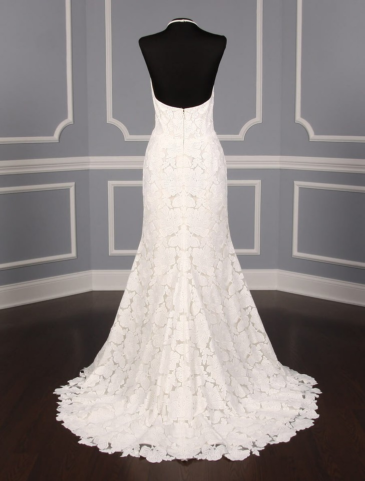 ISABELLE ARMSTRONG Bridal Wedding Dress Georgia White Lace Trumpet ...