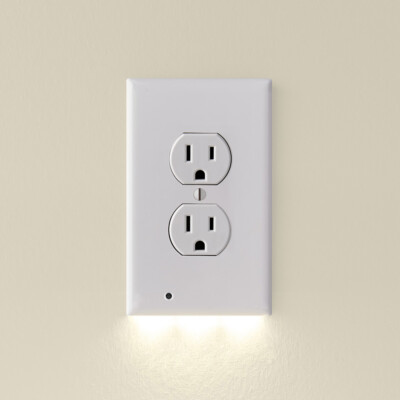 Outlet Cover with Built-In LED Night Light - NEW | eBay