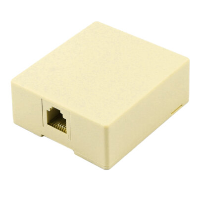 Female RJ11 6P4C Wall Mount Modular Telephone Jack Block Case | eBay