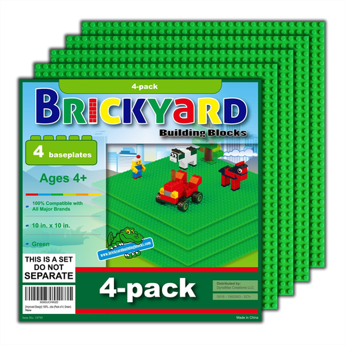 Brickyard Building Blocks Baseplates, Large Thick Base Plates for ...