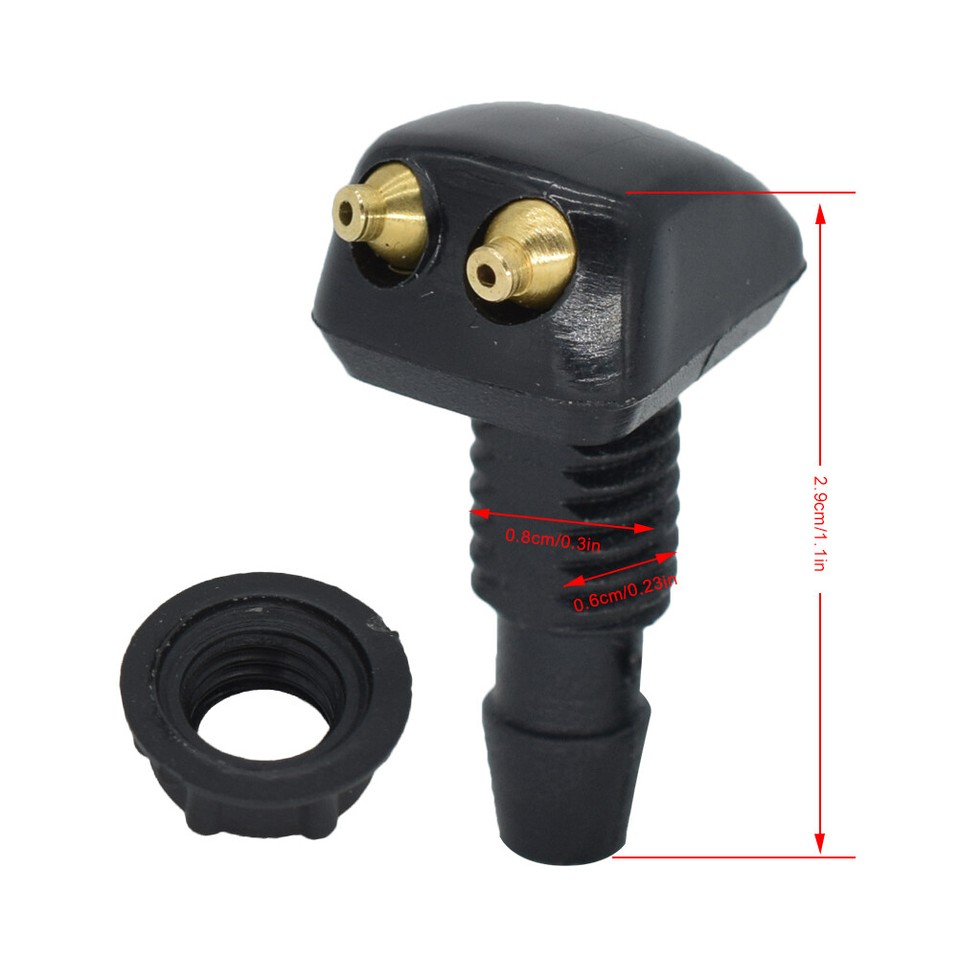 UNIVERSAL WINDSHIELD WASHER WIPER SPRAY NOZZLE FRONT JET NOZZLES SCREWS ...