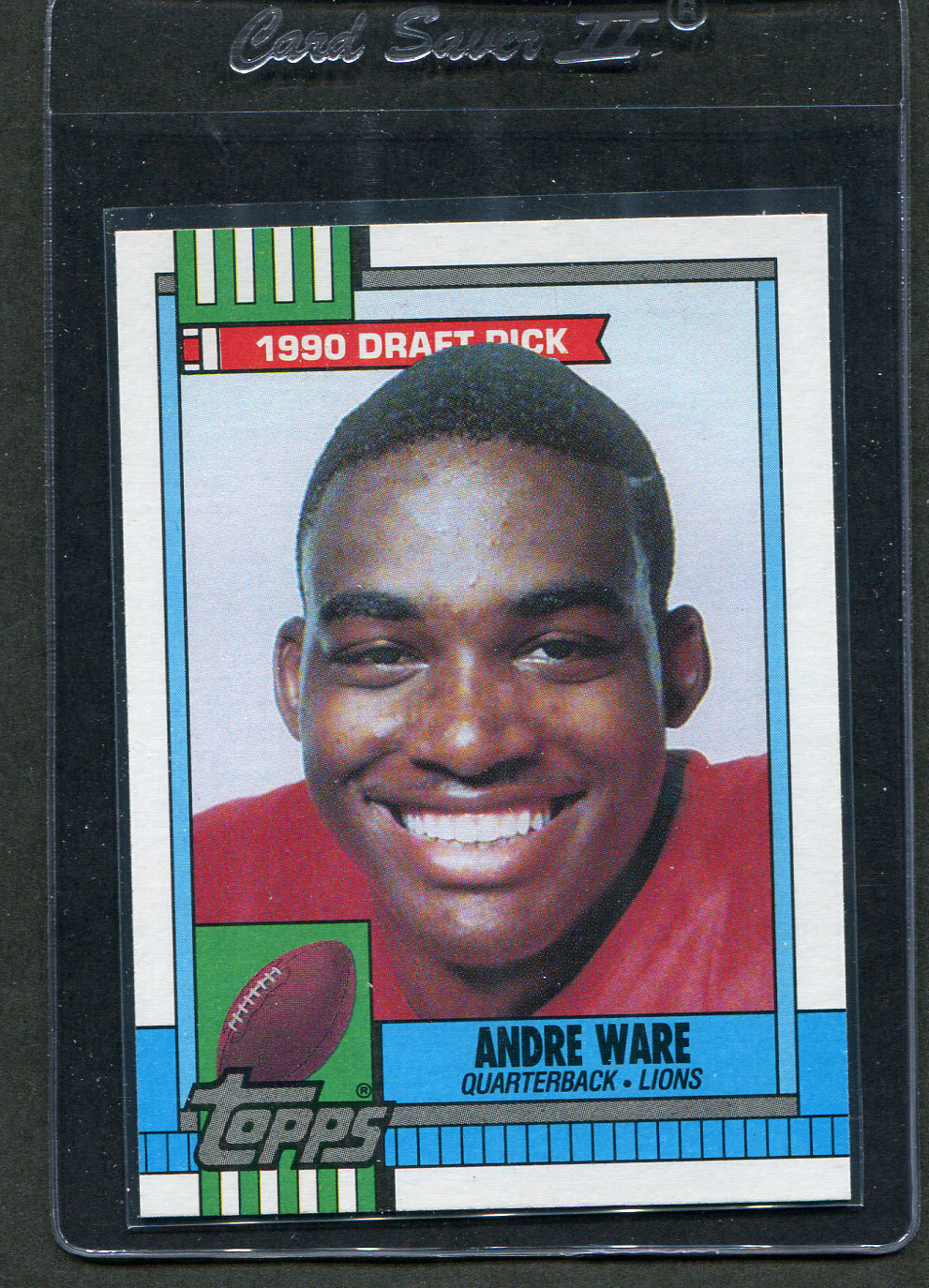 1990 Topps Andre Ware RC #349 Lions Mint | eBay