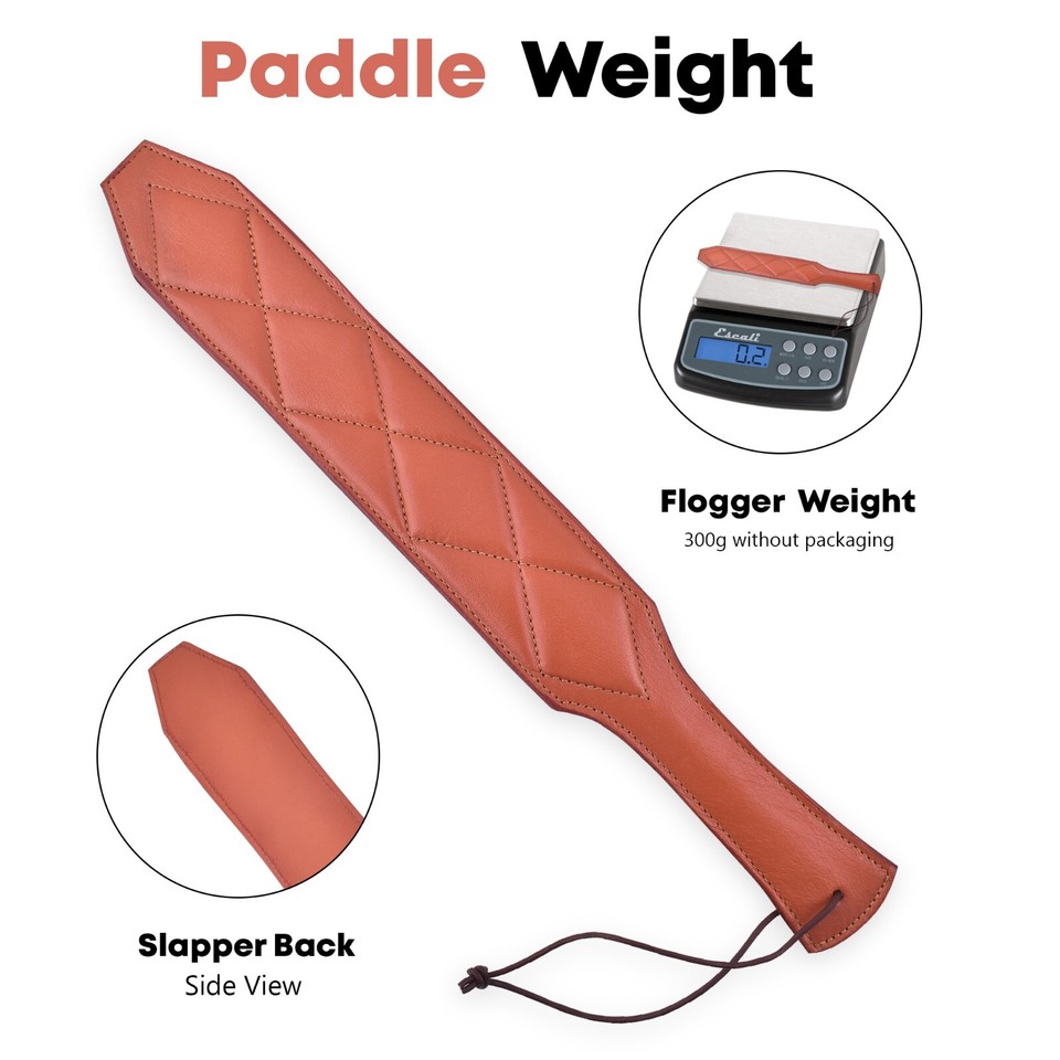 Real Cow Leather Spanking Paddle BDSM Leather Slapper Slave Fetish Crop ...
