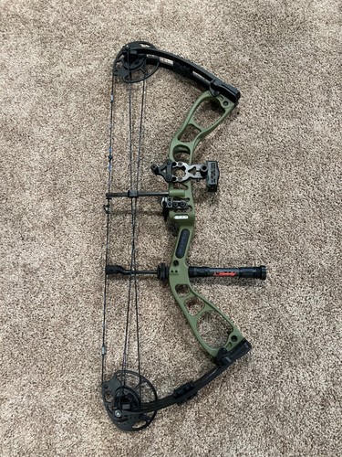 Elite ember compound bow green 10 to 60 pound draw weight new cables ...