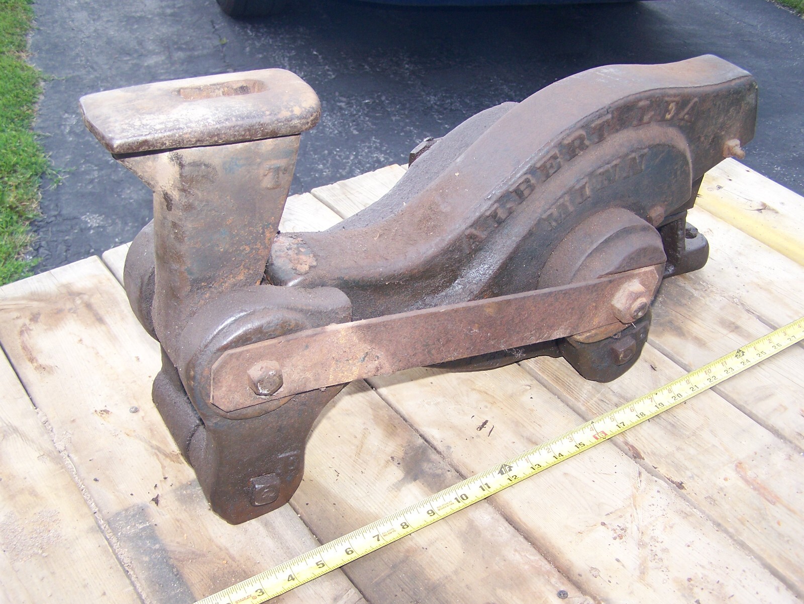 EDWARDS #5 Alligator Metal Shear Blacksmith Tool Farm Primitive Hit ...